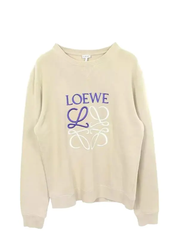 Loewe Anagram Embroidered Sweatshirt - Neutrals