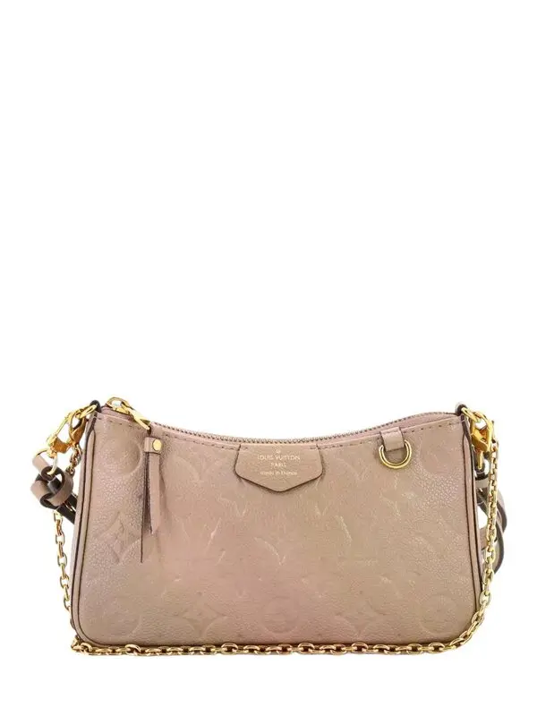 LOUIS VUITTON Easy Pouch On Strap Monogram Empreinte Leather Shoulder Bag - Neutrals
