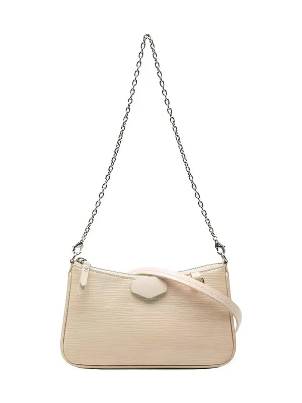 LOUIS VUITTON Epi Easy Pouch On Strap Satchel - White