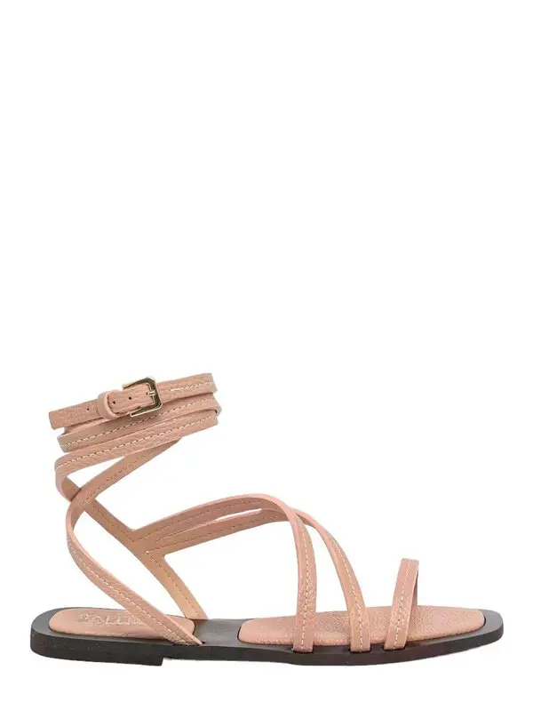 POLLINI Wrap-around Ankle-strap Sandals - Neutrals