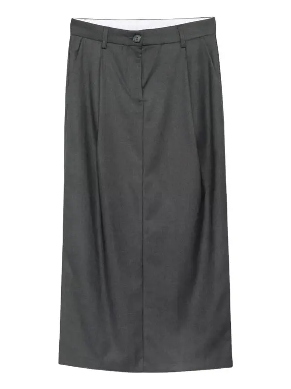 Alpha Studio Pleated Midi Skirt - Grey
