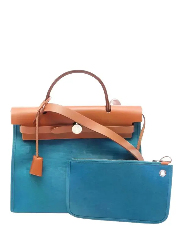 Hermès Herbag Zip Tote Bag - Blue
