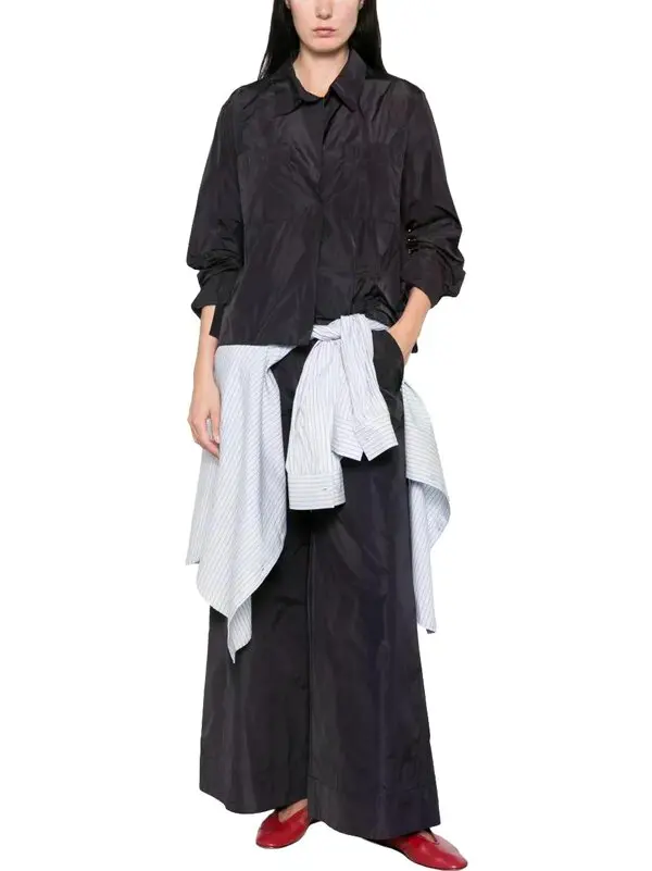 SUSANNE BOMMER Long-sleeve Shirt With Patch Pockets - Blue