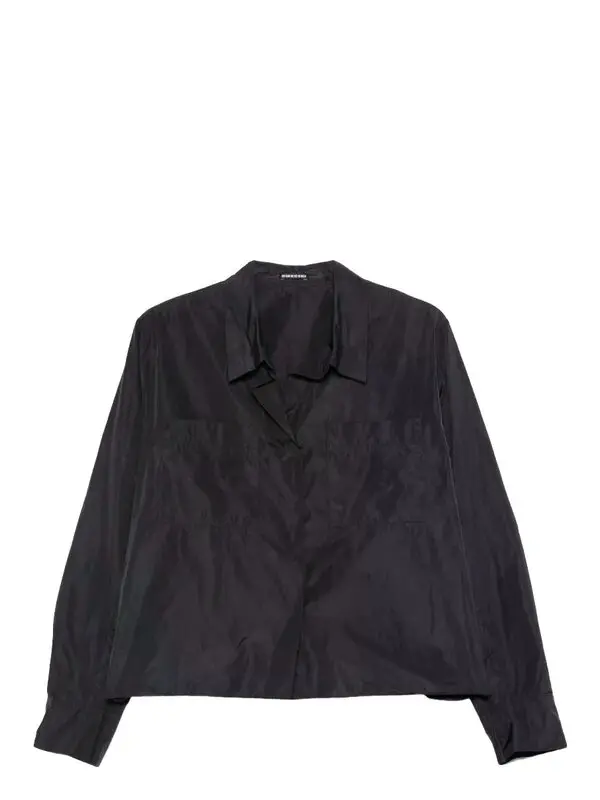 SUSANNE BOMMER Long-sleeve Shirt With Patch Pockets - Blue