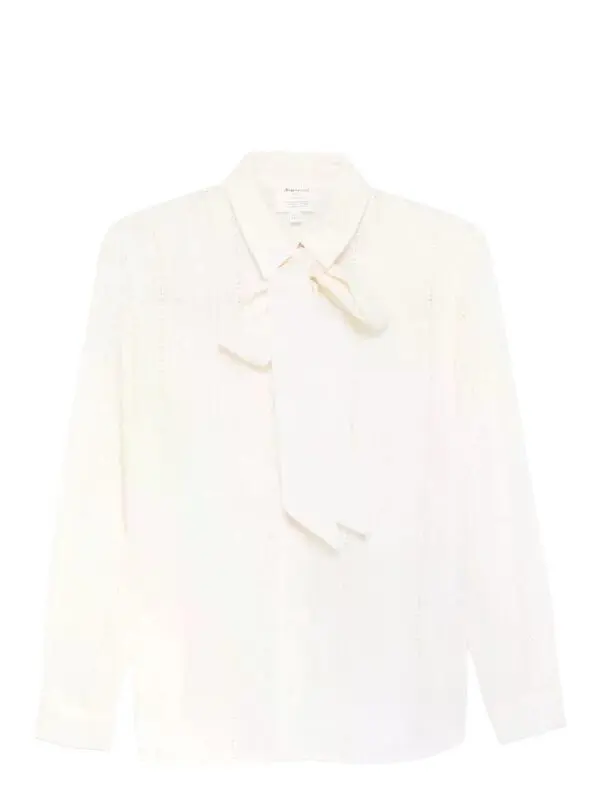 Maison123 Broderie Anglaise Shirt - Neutrals