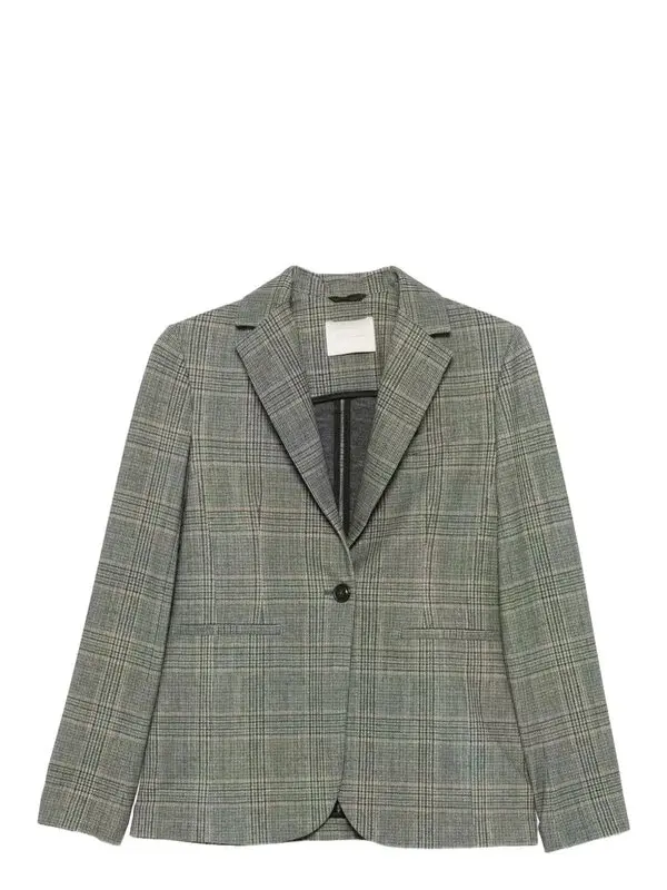 CIRCOLO 1901 Check-print Blazer - Grey