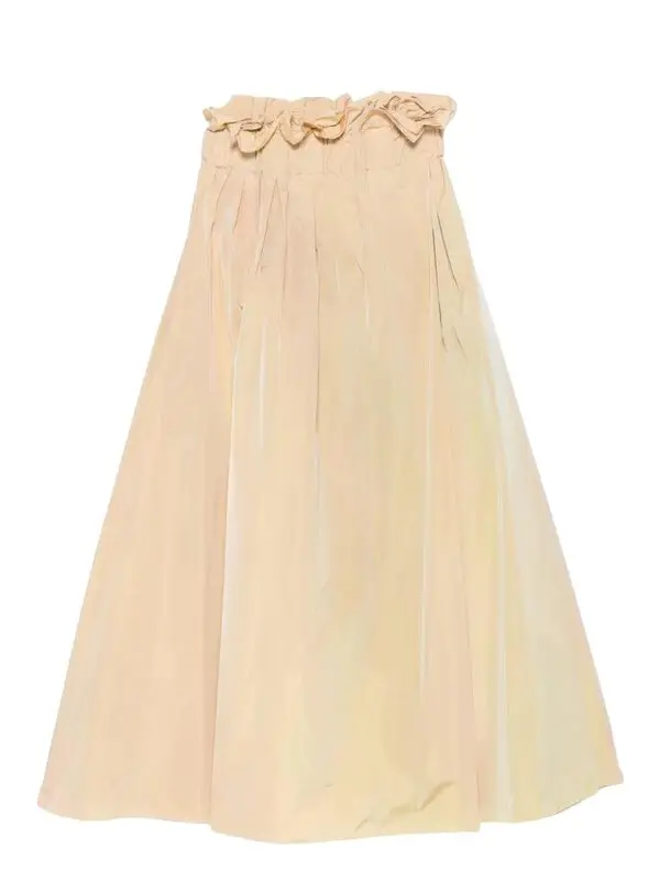 CO.GO Paperbag Waist Maxi Skirt - Neutrals