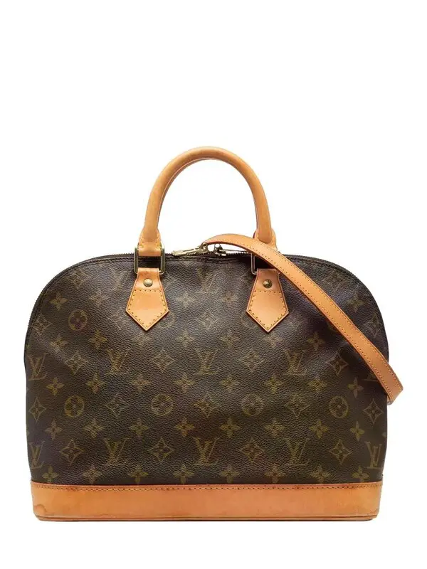 LOUIS VUITTON Monogram Alma Pm Handbag - Brown