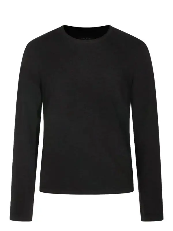 Rag & Bone Waffle Knit Crew Neck Sweater - Brown