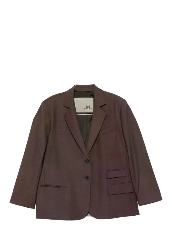 THE M.. Carmen Single-breasted Blazer - Brown