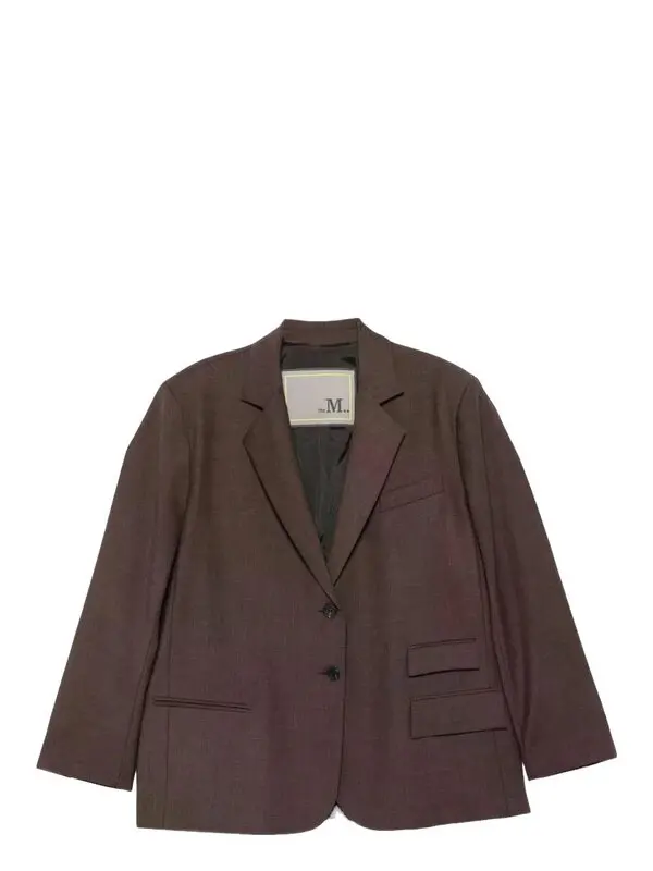 THE M.. Carmen Single-breasted Blazer - Brown