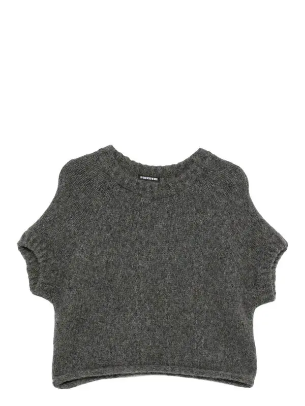 SUSANNE BOMMER Raglan Sleeve Knitted Sweater - Grey