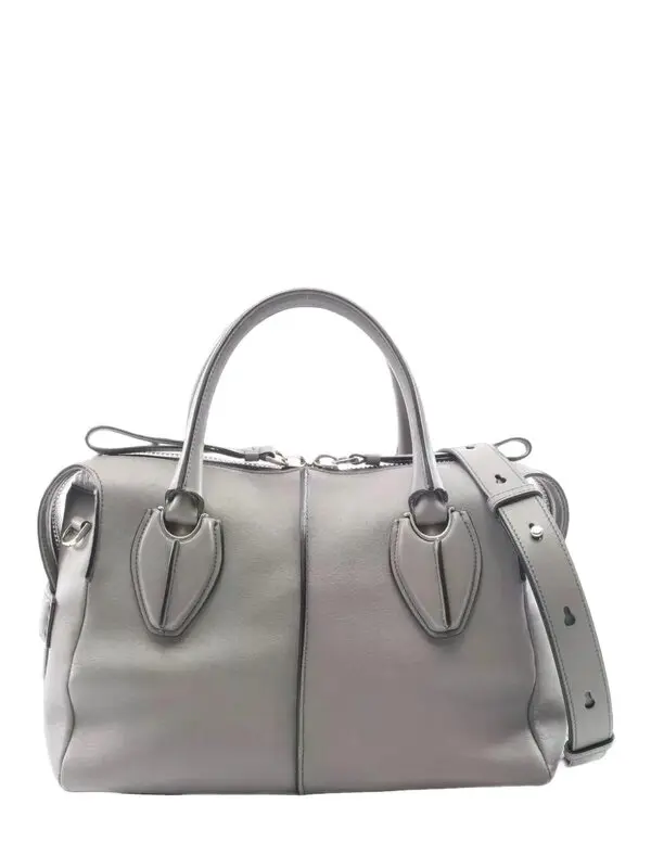 TOD'S 2000s D-styling Two-way Tote Bag - Grey