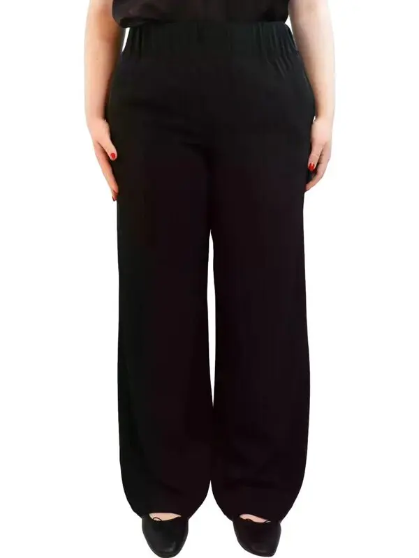 Pauw Wide-leg Fluid Trousers - Black
