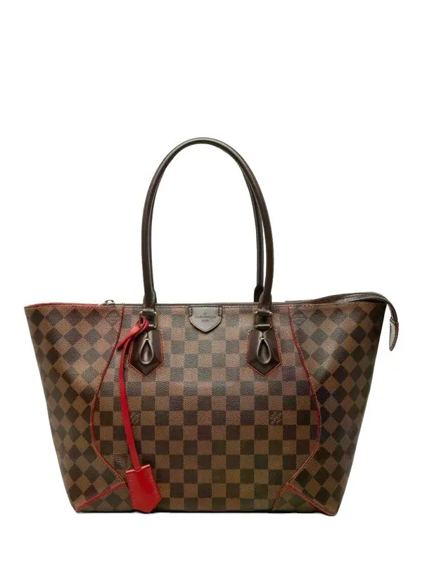 LOUIS VUITTON Damier Ebene Caissa Mm Tote Bag - Brown