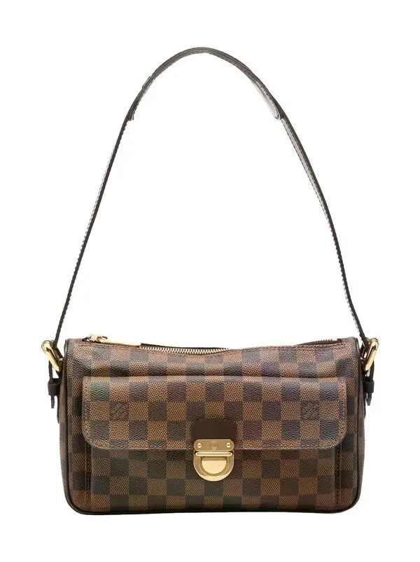 LOUIS VUITTON Damier Ebene Satchel - Brown