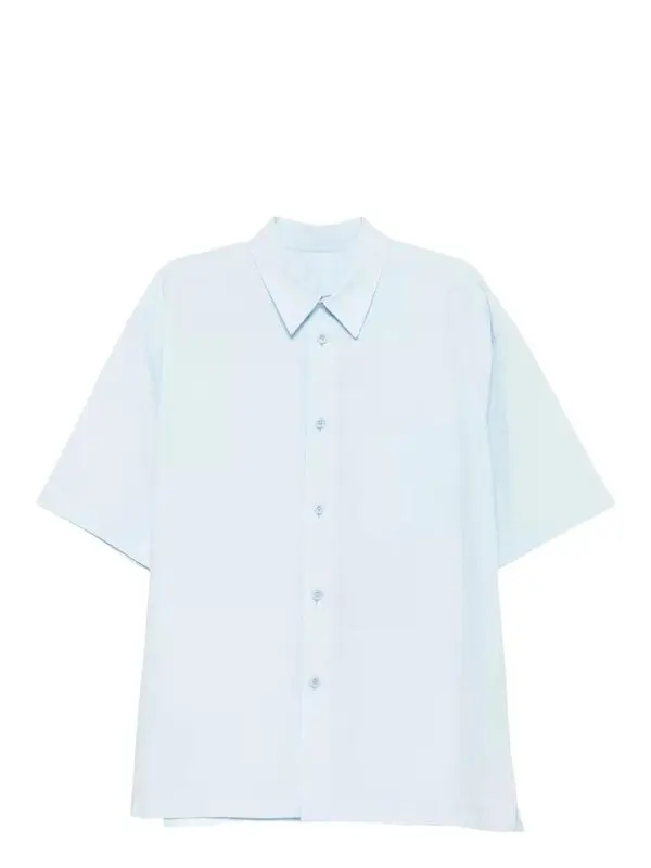 Issey Miyake Short-sleeve Chest-pocket Shirt - Blue