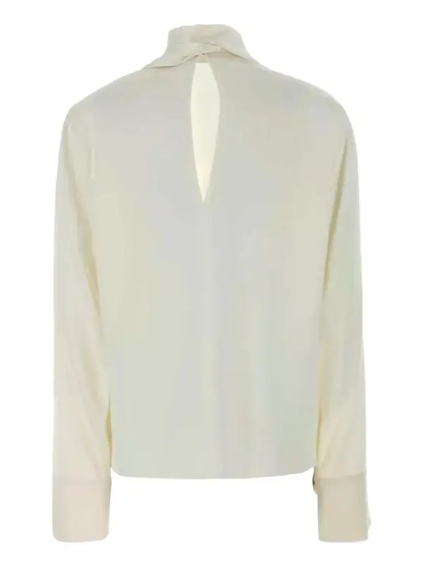 Stella McCartney Tie-neck Satin Blouse - Neutrals