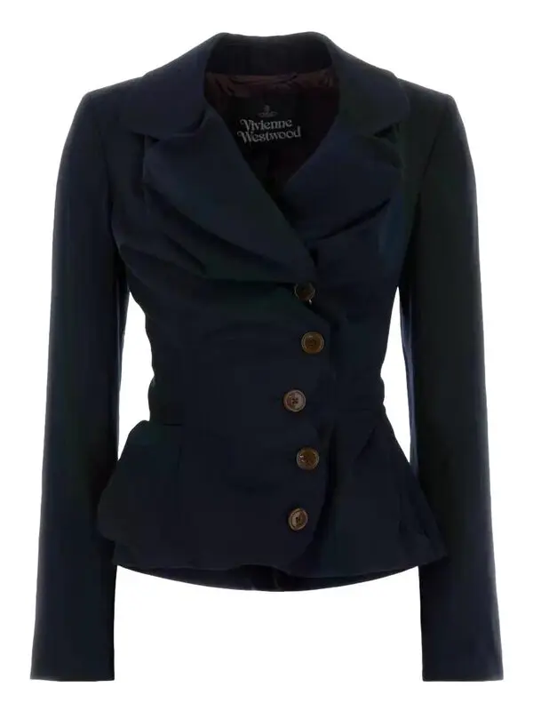 VIVIENNE WESTWOOD Drunken Asymmetric Jacket - Blue