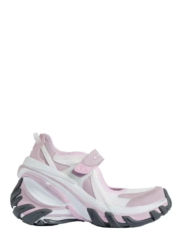 Balenciaga Hydra Mary Jane Wedge Sneakers - Pink