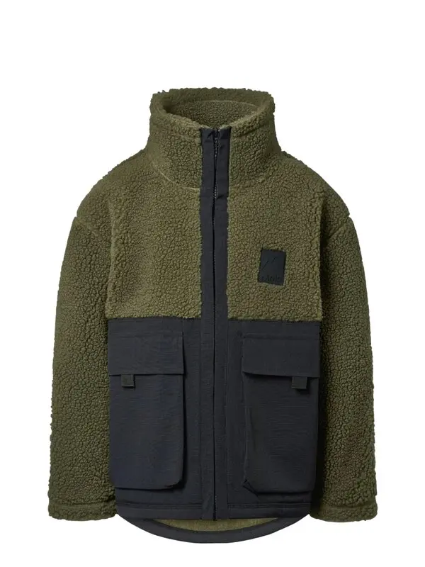 MOLO Fleece Jacket With Zip Closure And Pockets - Red