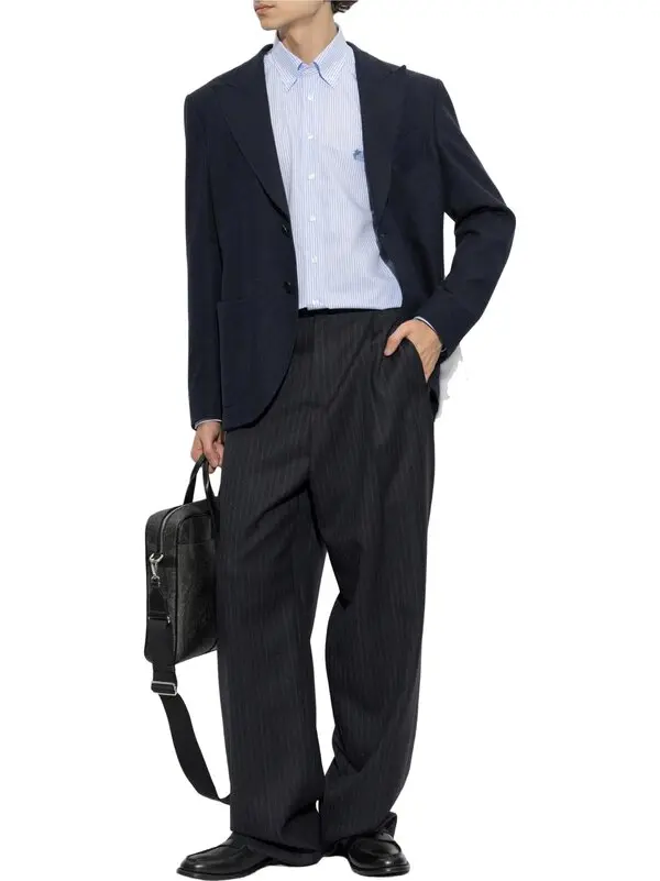 Etro Striped Button-up Shirt - Blue