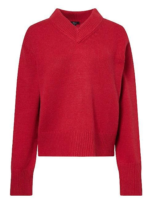 Rails Lidya V-neck Jumper - Crimson