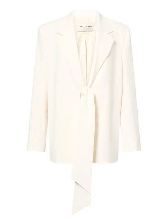 Camilla And Marc Darien Woven Blazer - Cream