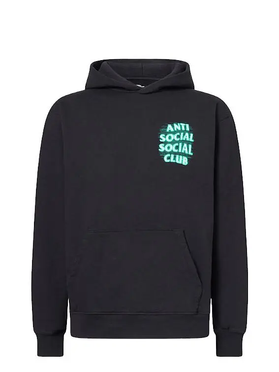 ANTI SOCIAL SOCIAL CLUB Glow In The Dark Logo Hoodie - Black