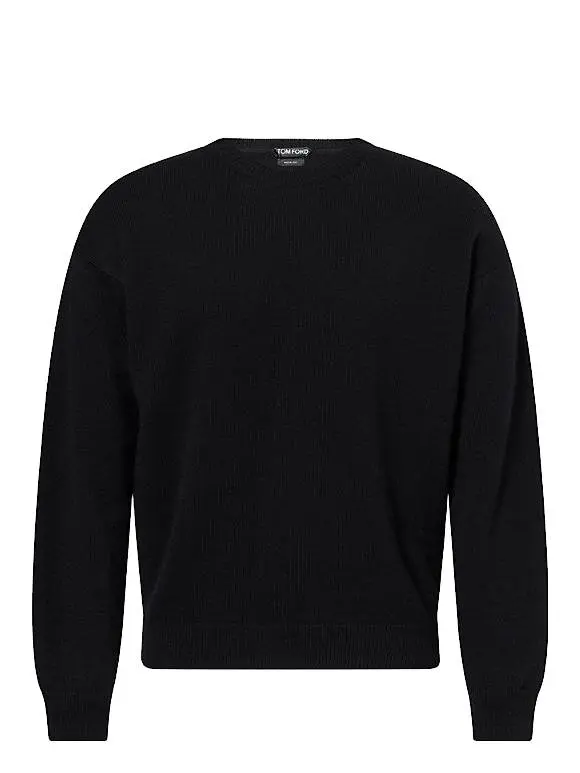 TOM FORD Crew Neck Cashmere Jumper - Black