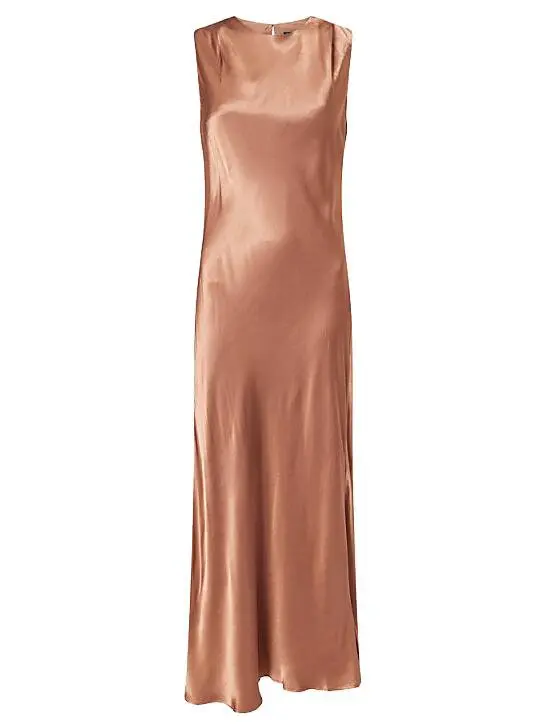 Rails Mira Sleeveless Satin Maxi Dress - Cinnamon