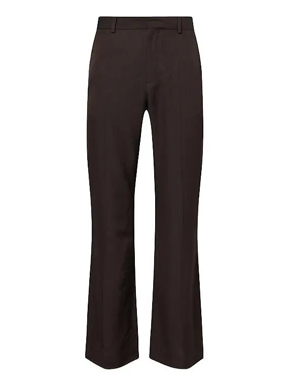 Acne Studios Palvin Wide-leg Woven Trousers - Chocolate Brown