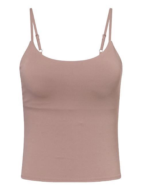 ADANOLA Logo Print Stretch-jersey Tank Top - Walnut