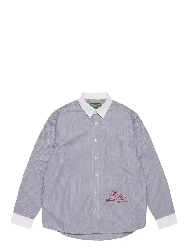 DENIM TEARS Two-tone Button-up Shirt - Blue