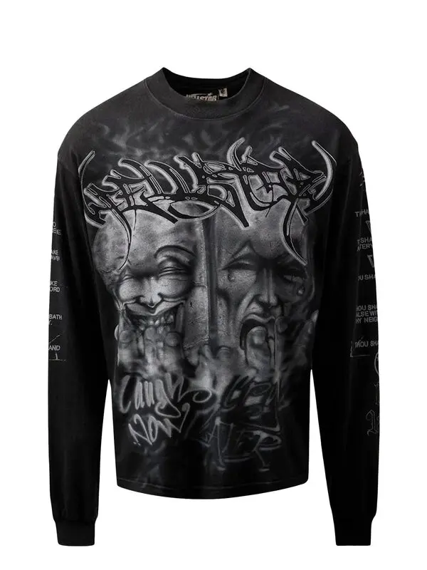 HELLSTAR Crystal Long-sleeve Shirt - Black