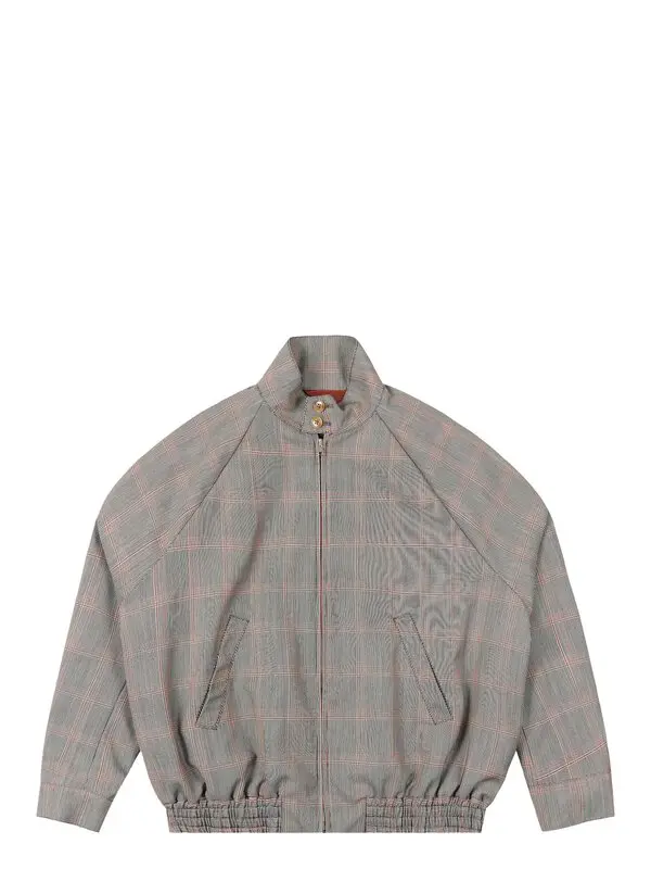 Marni Wool Check Short Blouson - Grey