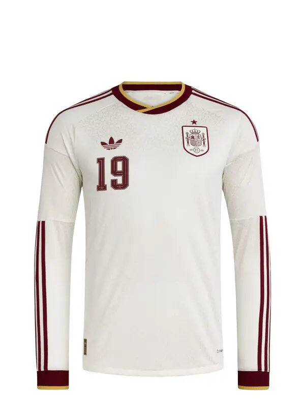 Adidas Spain Authentic Long Sleeve Jersey Yamal 19 - White