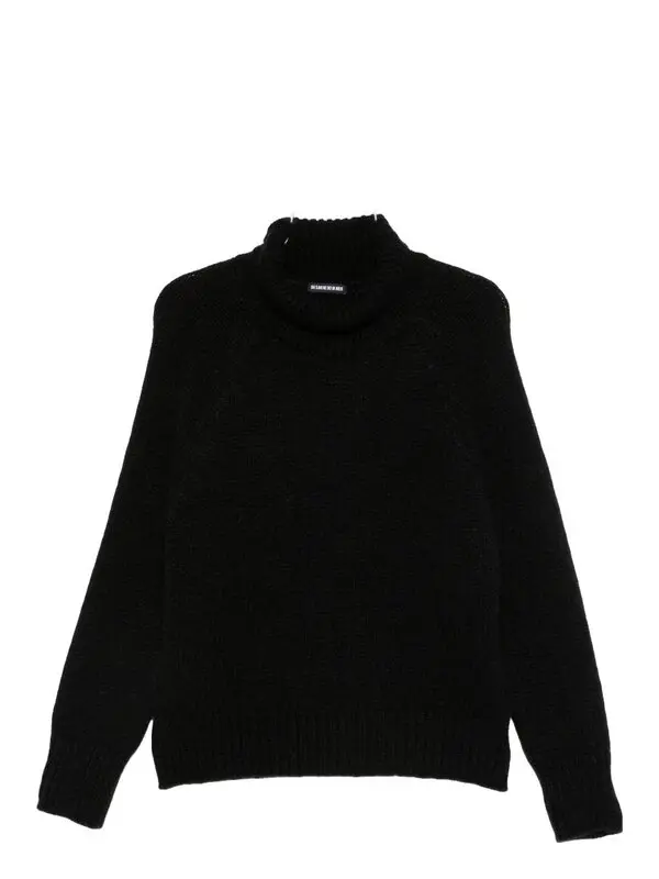 SUSANNE BOMMER Wool Turtleneck Jumper - Black