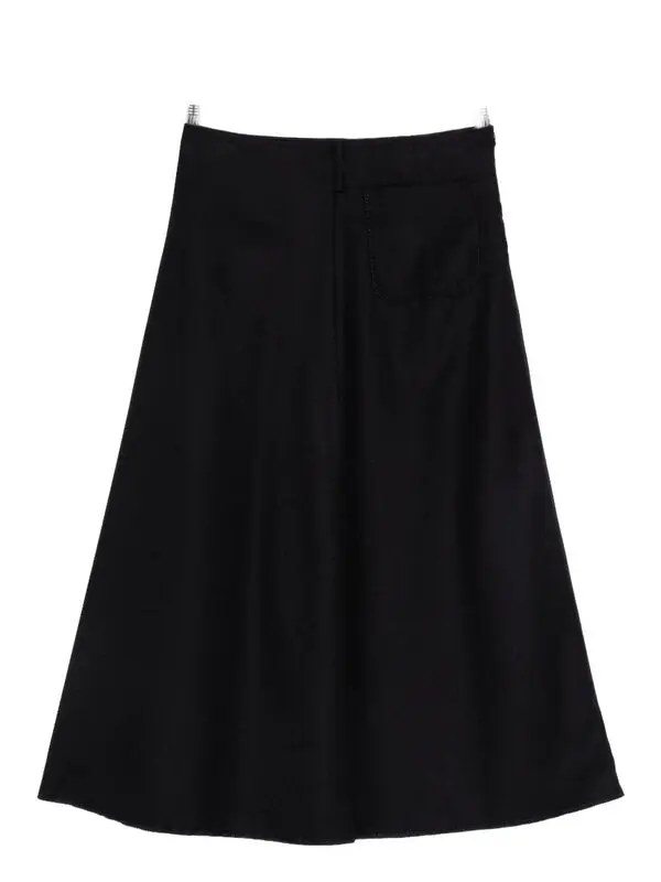 SUSANNE BOMMER Wool Long Skirt - Blue