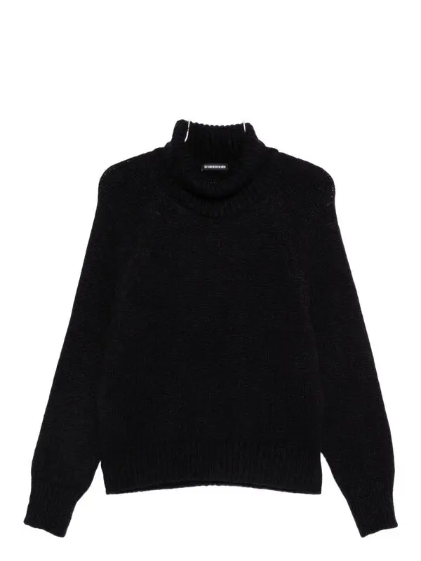 SUSANNE BOMMER Wool Turtle-neck Jumper - Blue