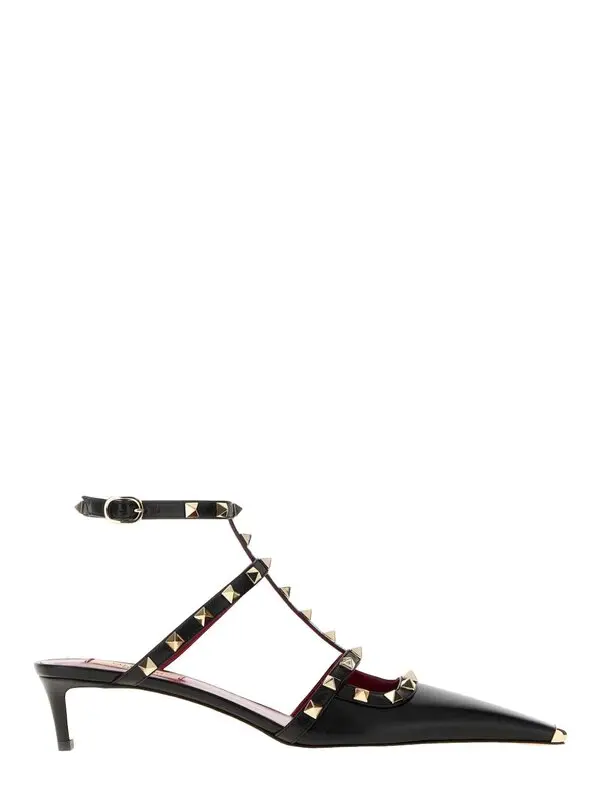 Valentino Garavani Rockstuds Leather Pumps - Black