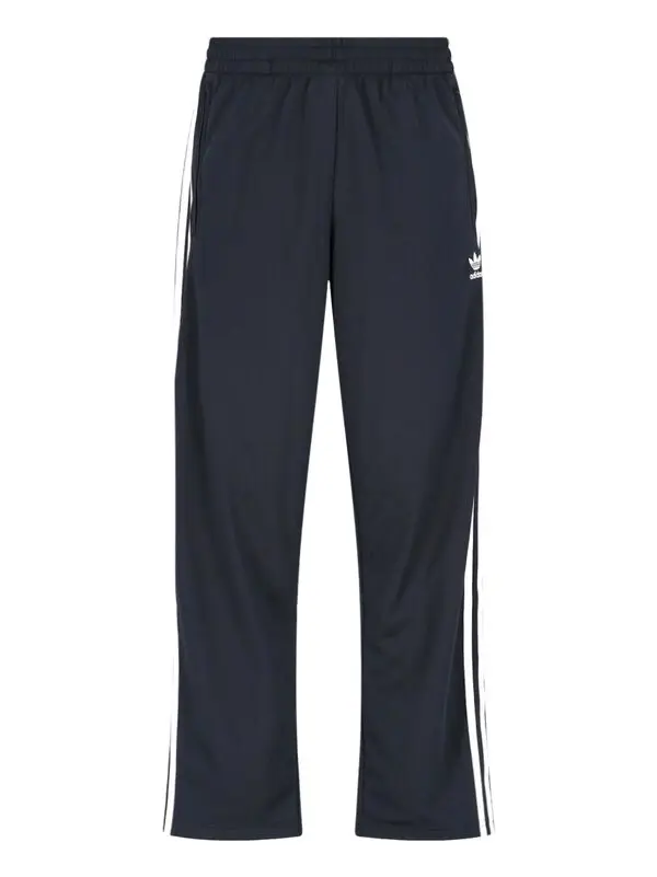 Adidas Track Pants With Side Stripes - Black