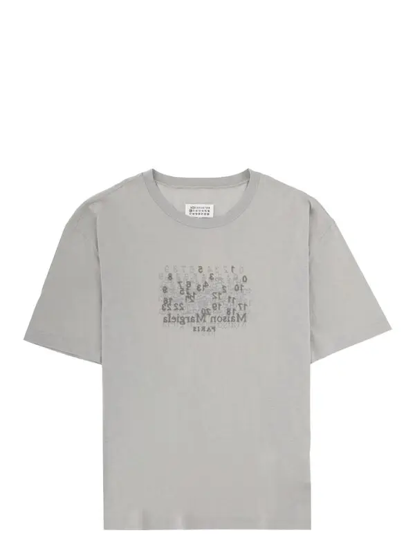 MAISON MARGIELA Graphic Cotton T-shirt - Grey