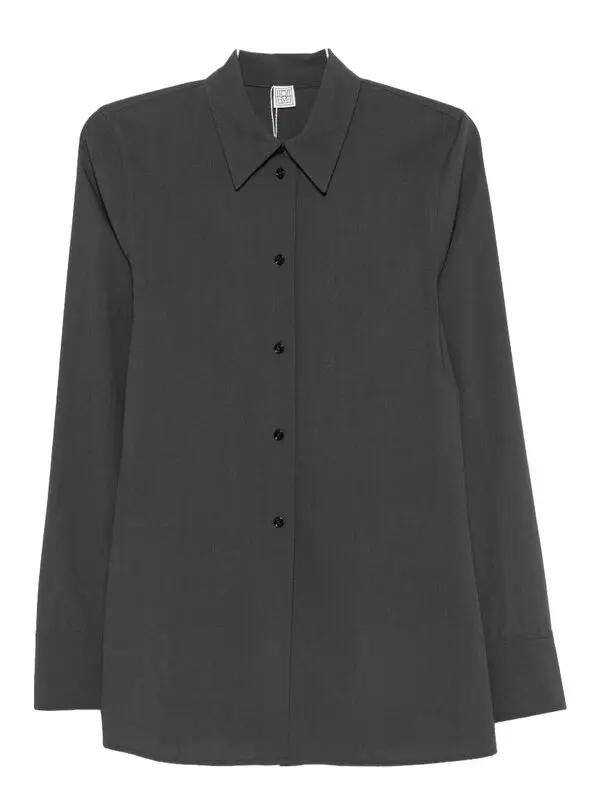 TOTEME Wool Blend Shirt - Black