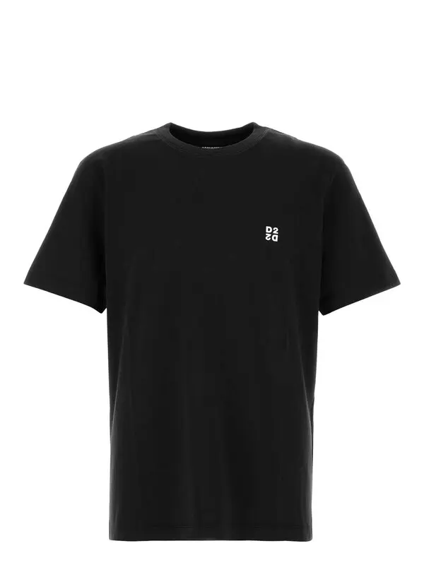 Dsquared2 Upside-down Metal Regular Fit T-shirt - Black