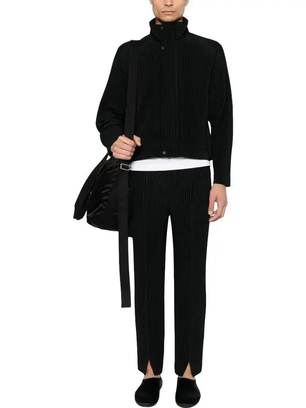 Issey Miyake Pleated Tailored Trousers - Black