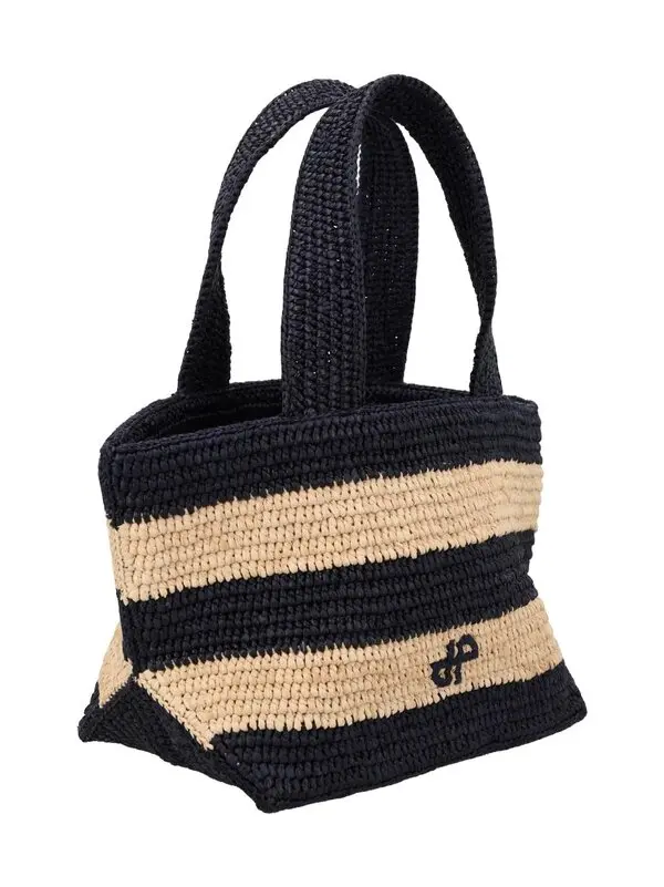 PATOU Woven Straw Tote Bag - Multicolour