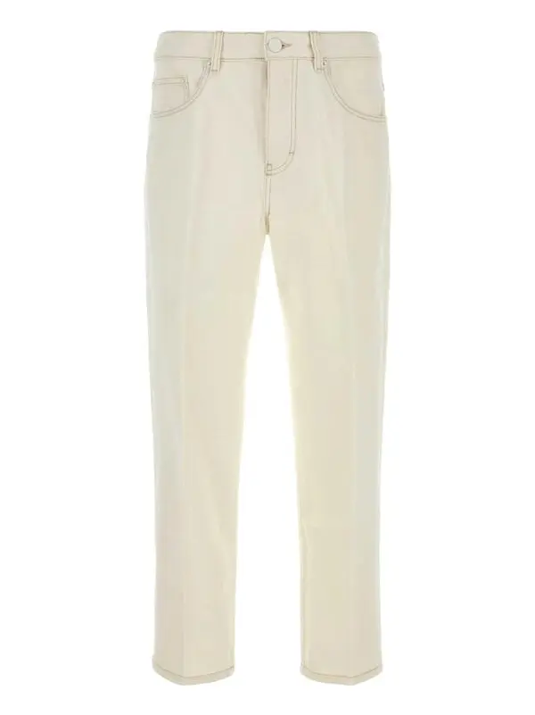 AMI Paris Cotton Denim Jeans - White