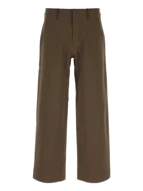 Veilance Corbel Wide-leg Trousers In Nylon Blend - Brown