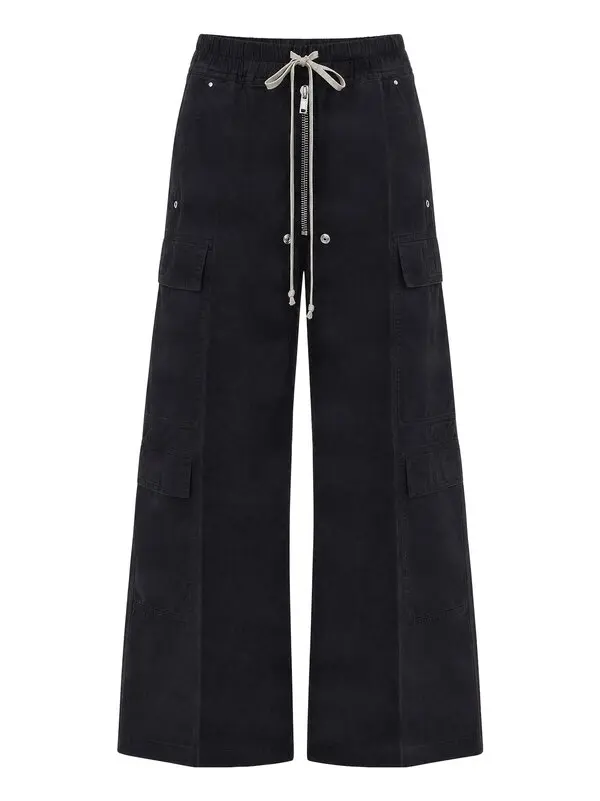 Rick Owens Wide-leg Cargo Trousers - Black